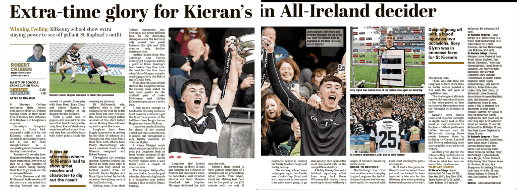All-Ireland Senior Colleges Title 2024 - St Kieran's College Kilkenny